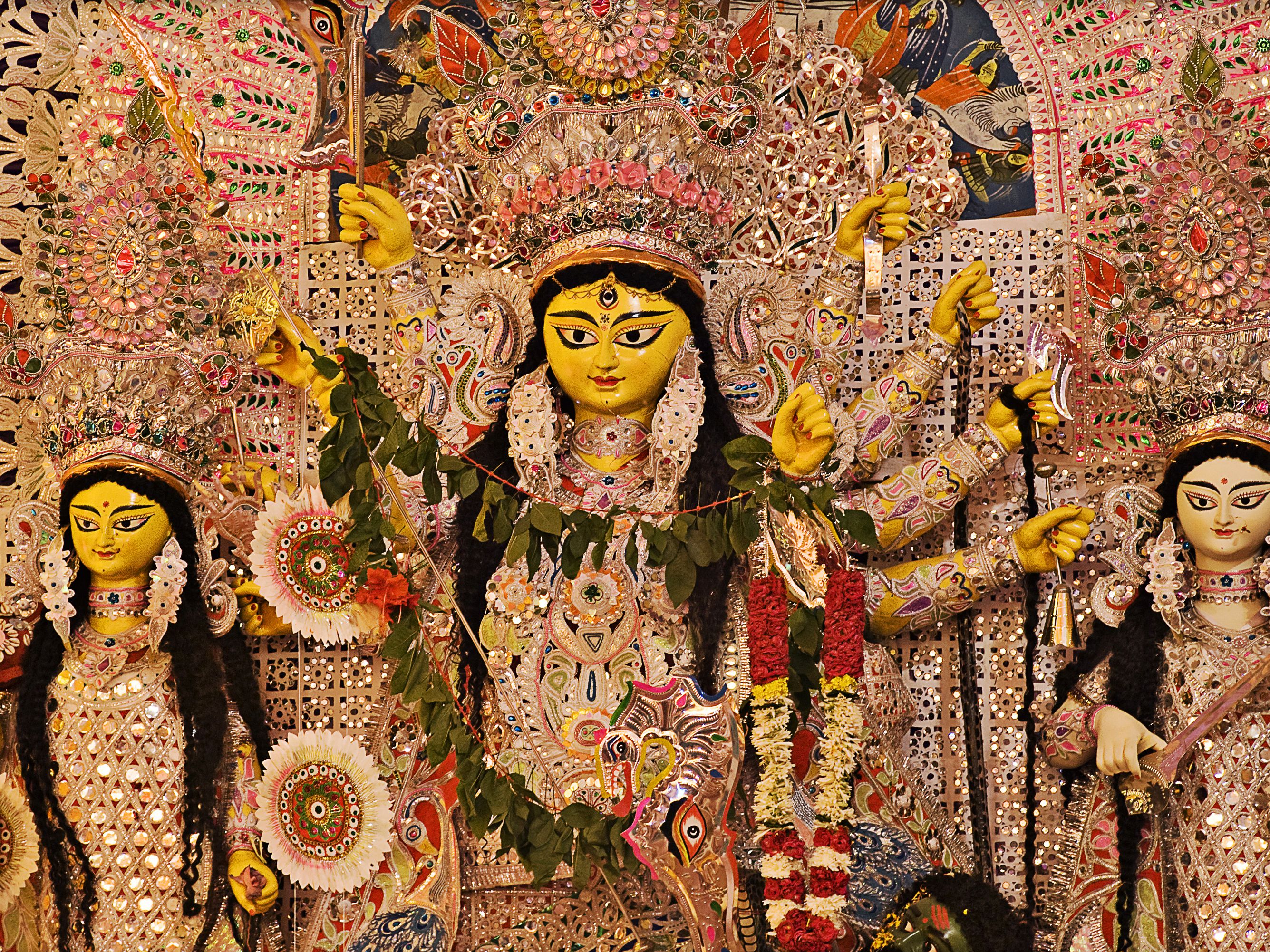 Durga Puja 2023 West Bengal India Durga Hinduism Religious How To 